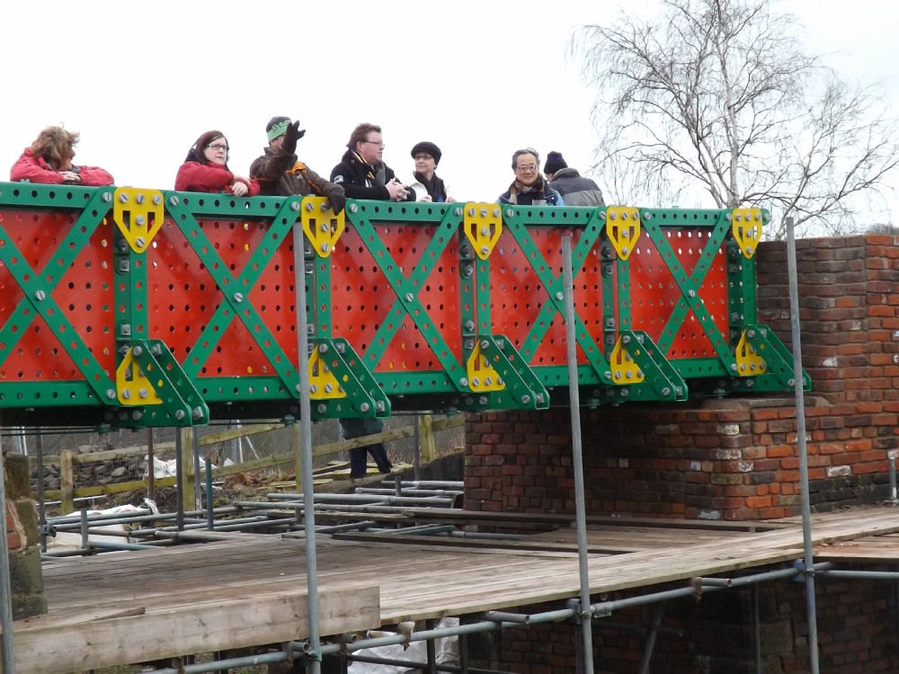 Giant Meccano Bridge