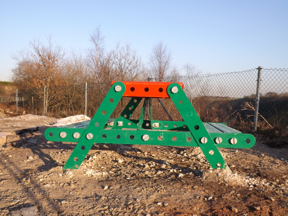 Giant Meccano Bridge